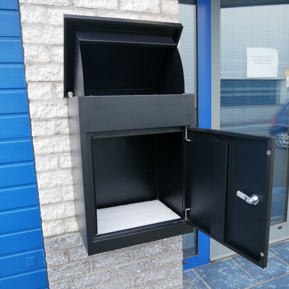 Metal Parcel Delivery Outdoor Drop Box Large Lockable Storage Letter ...