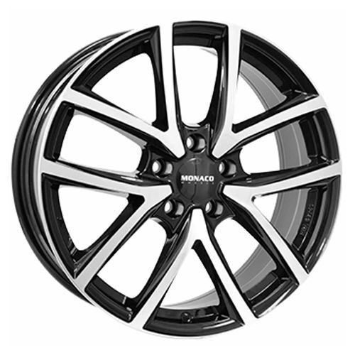 1x MONACO WHEELS MONACO CL2 black gloss polished 6.5Jx16 4x100 ET40 ...