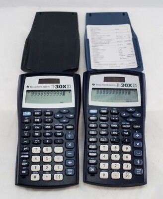 Texas Instruments TI-30XIIS 2 Scientific Calculators-Case-Instructions ...