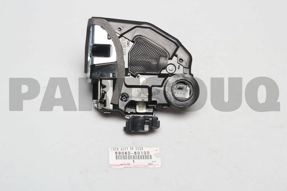 6906060100 Genuine Toyota LOCK ASSY, REAR DOOR W/MOTOR, LH 69060-60100 ...