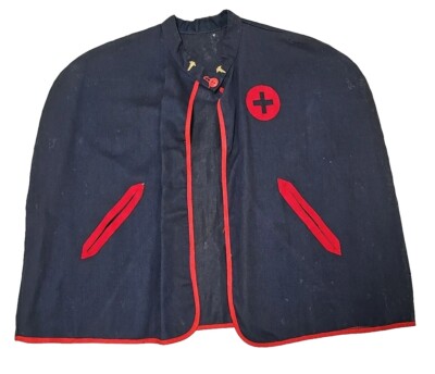 Nurse Cape Child Costume Dress Cape Blue & Red 50s Vtg | eBay