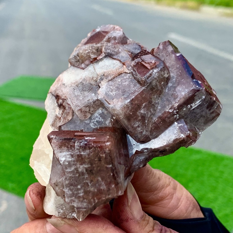 318G Rare!! Natural Chocolate Calcite Specimen cluster rough mineral ...