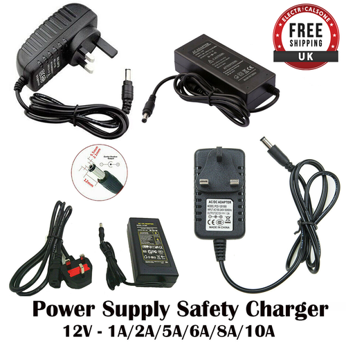 DC 12V PSU Safety Charger AC 230V Power Supply Adapter 12W-120W CCTV ...
