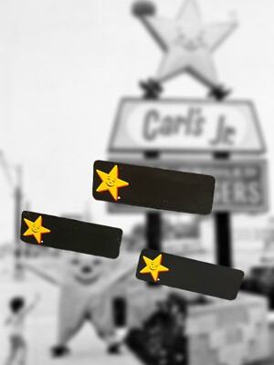 3 Name tag rectangular shaped Carl’s Jr | eBay