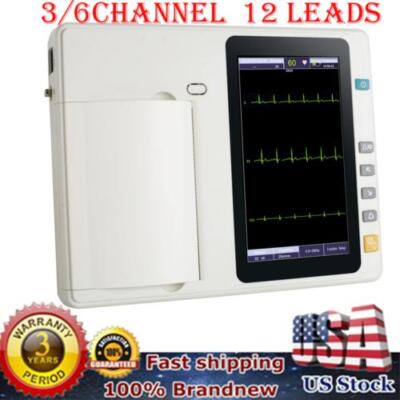 Sale/Portable 7’’ LCD Touch 3/6-Channel Electrocardiograph ECG EKG ...