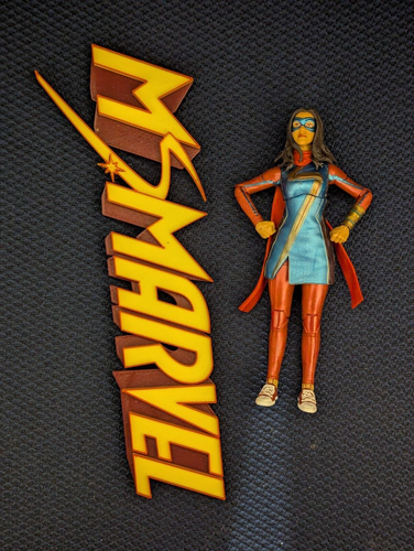 Marvel Legends MCU MS MARVEL + 3D Printed Logo Ultron BAF Hasbro 6 ...