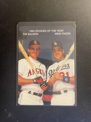 1993/94 Mothers Cookies Rookies Of The Year Mike Piazza And Tim Salmon ...