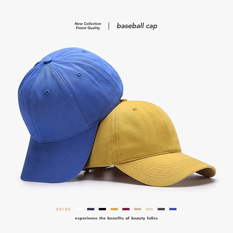 ZONBAILON Big Cap Circumference Soft Top Solid Color Simple Unisex ...