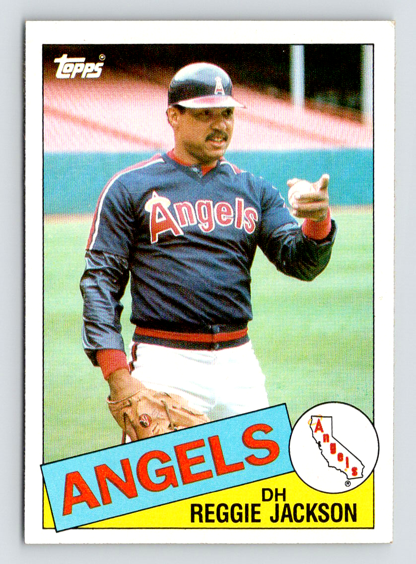 1985 Topps Card, #200 Reggie Jackson Hall of Fame, California Angels | eBay