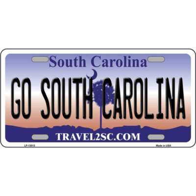 Go South Carolina Novelty Metal License Plate Tag LP-13013 | eBay
