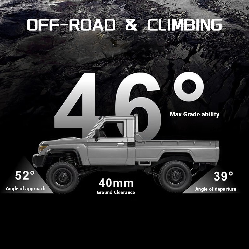 MN-82 Pro RC Car, 1:12 Scale RC Rock Crawler, 4WD Off-Road RC Truck 2 ...