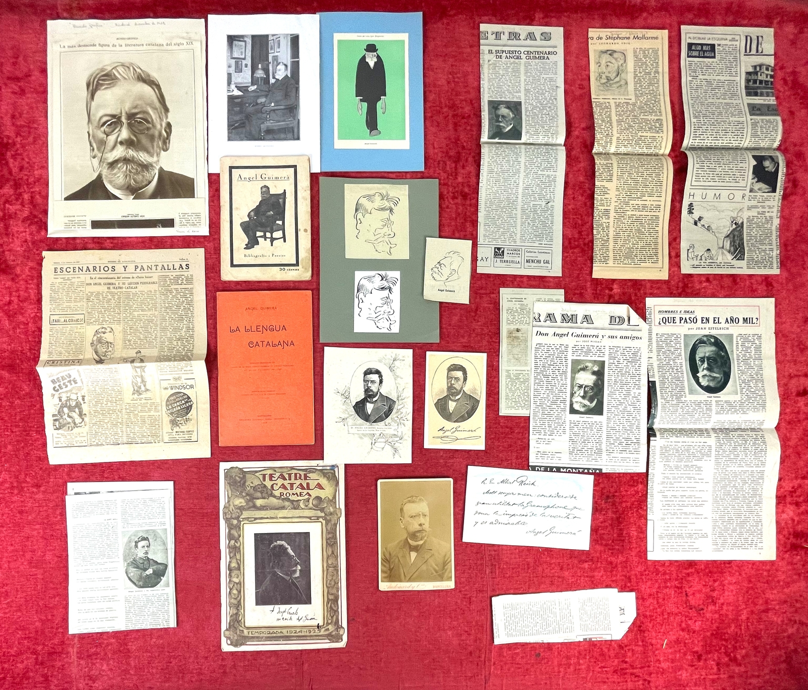 DOCUMENTARY COLLECTION OF ANGEL GUIMERA AND JORGE. SPAIN. 1845 - 1924 ...