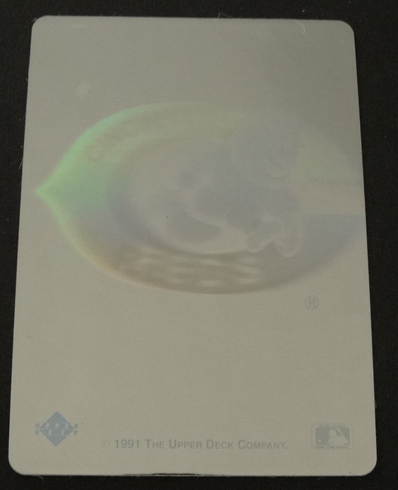 1991 1992 Upper Deck Hologram Team Logo Sticker Baseball Card You U ...