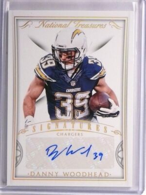 2015 National Treasures Signatures Danny Woodhead autograph #D05/10 | eBay