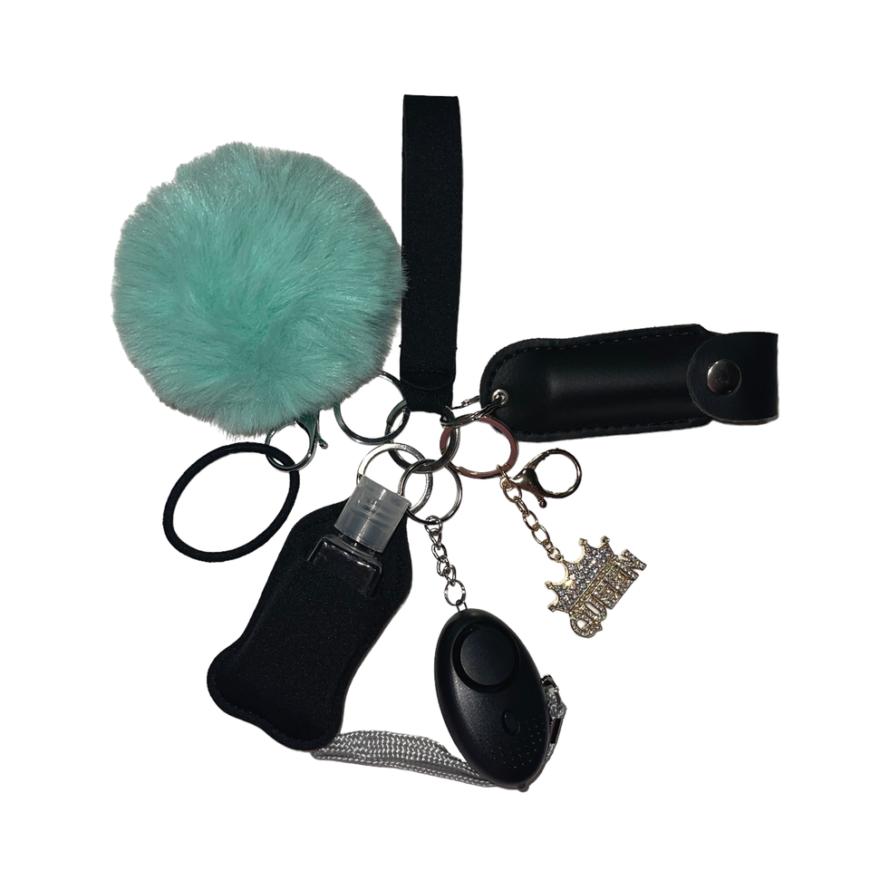 Self Defense Protection Keychain Set Pepper Spray Alarm Light Handmade ...