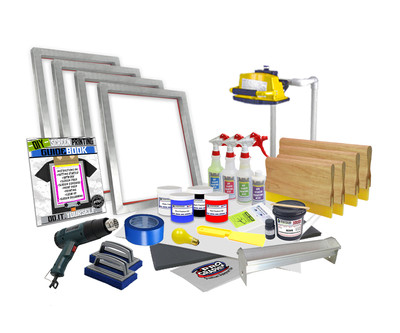 DIY 4 Color Supply Kit Screen Printing Starter Beginner Kit - code:pink ...