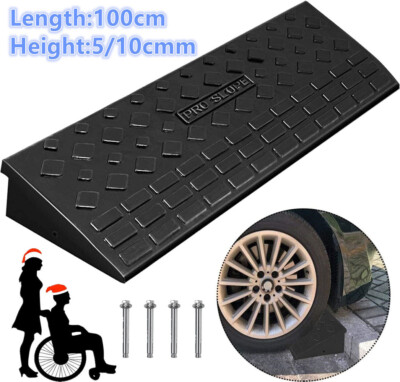 100cm 5cm/10cmH Rubber Kerb Curb Ramp Used for Wheelchair Car Slope ...