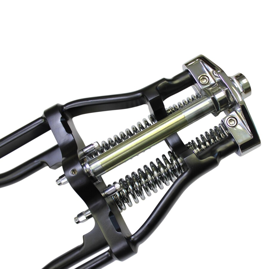 Springer Front End +6" Length Black fits Dyna 1991-17 & Sportster 04-up ...