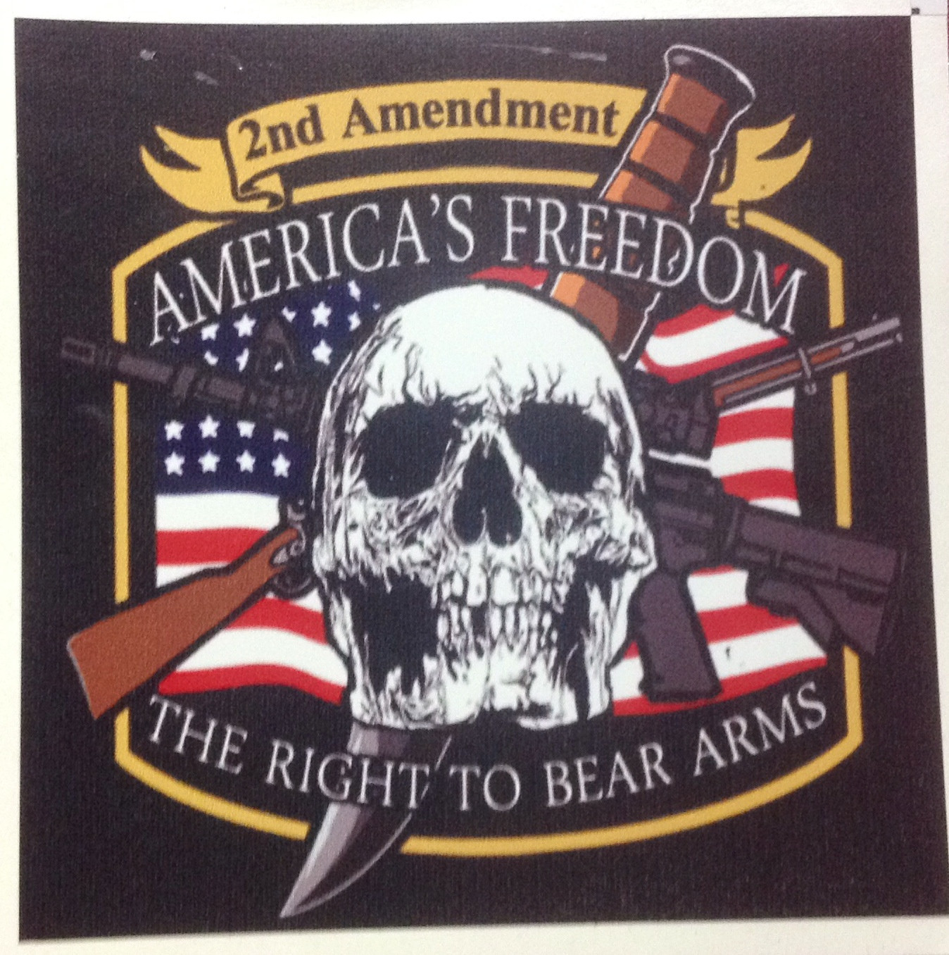 2-PACK 2nd AMENDMENT GUN PERMIT STICKER NRA HOT ROD HARLEY MOTORCYCLES ...
