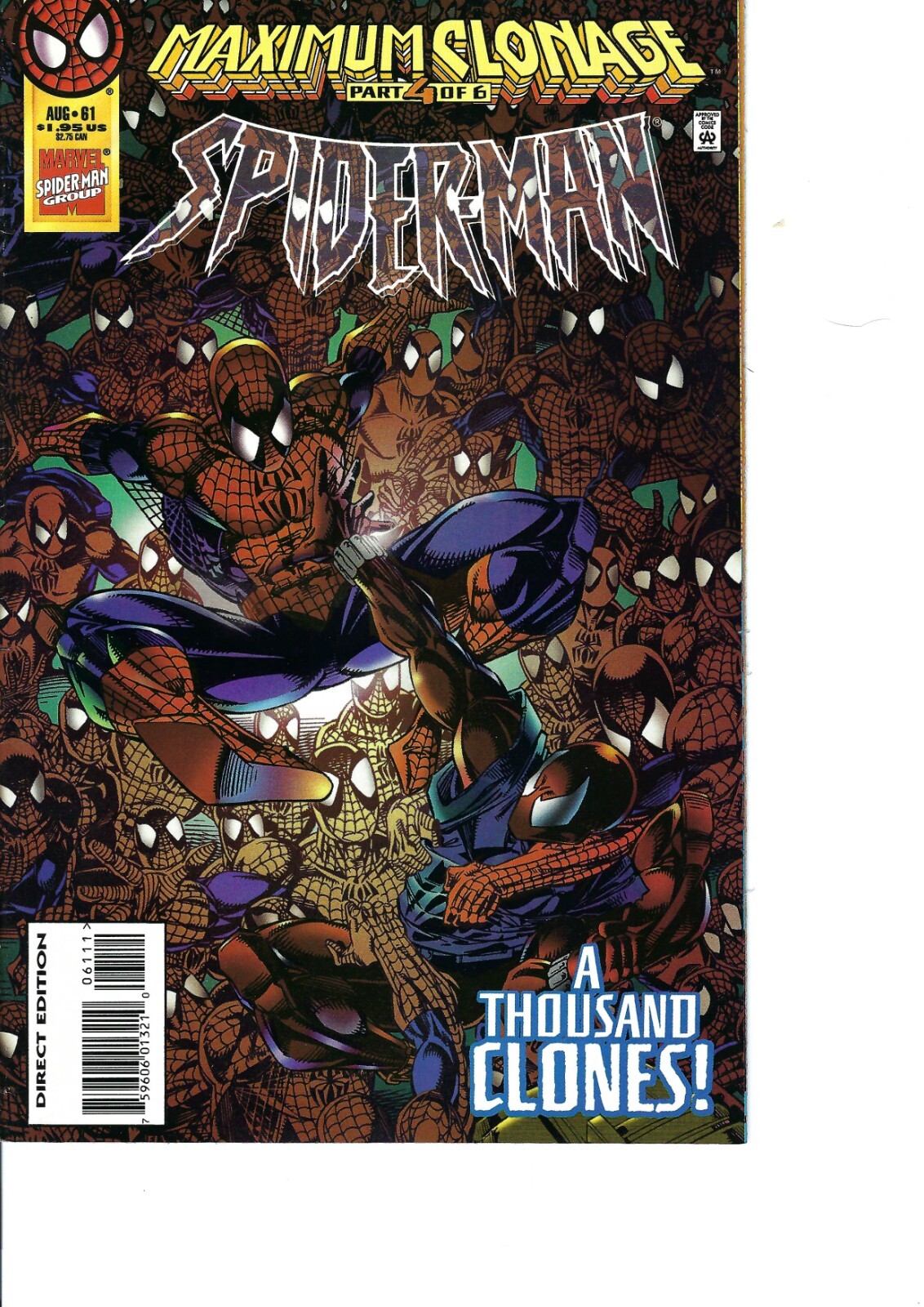 Spider-Man Maximum Clonage - Comic - Part 4 (1990) #61 | eBay