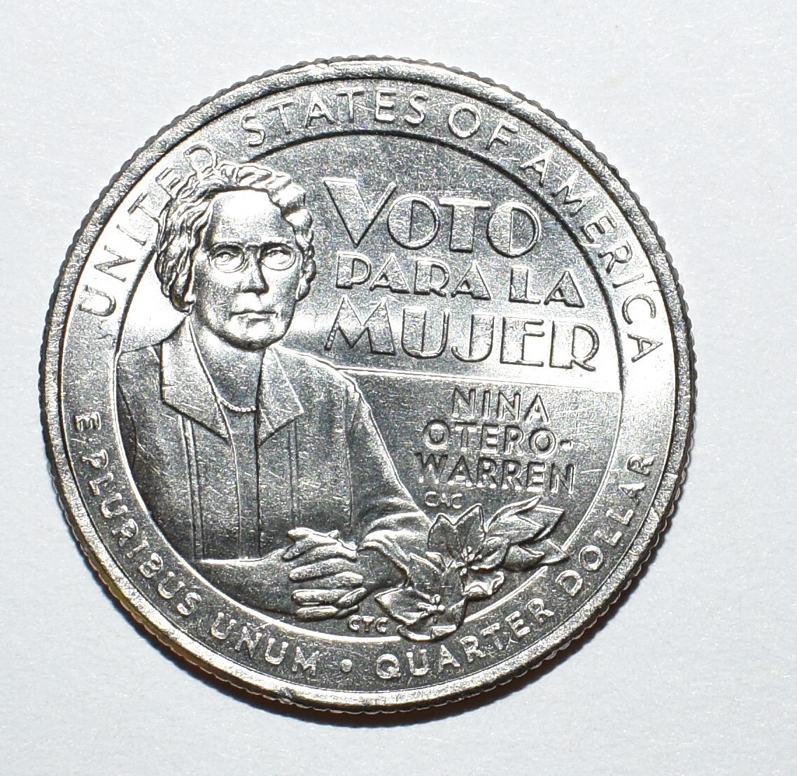 2022 Voto Para La Mujer Quarter Errors Collectable Double Die Coin ...