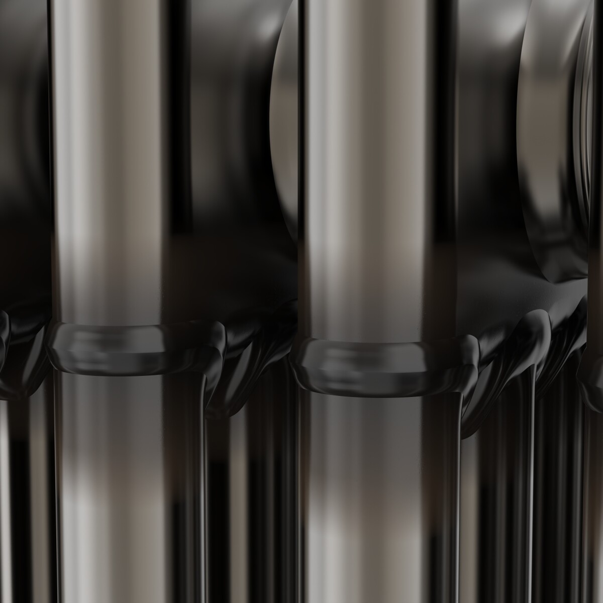 Traditional Cast Iron Style Radiator Raw Metal 3 4 Column Rads Central ...