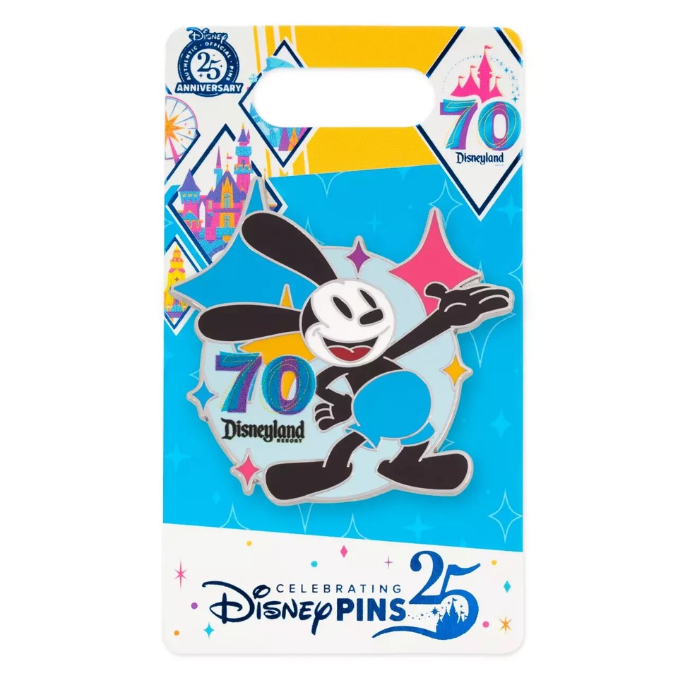 Disney Disneyland 70th Anniversary Pin Oswald Rabbit Disneyland Resort Pin NIP | eBay