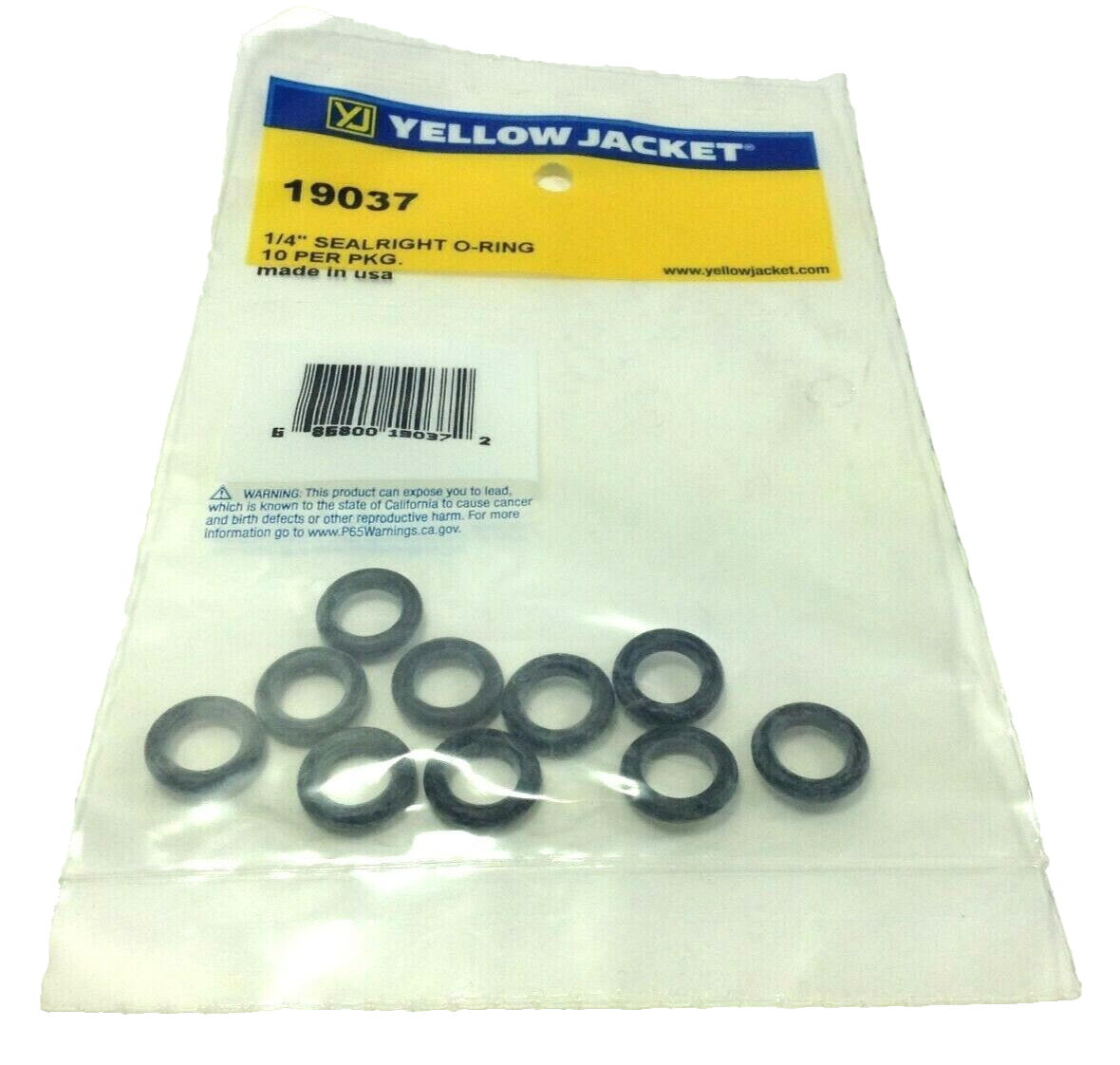 NEW 19037 Yellow Jacket 1/4" Sealright O-Rings Hose Gaskets - MADE USA ...