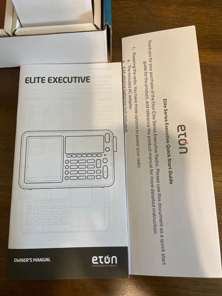Eton Elite Executive AM/FM/LW/Shortwave/Air Band Radio with SSB – NEW ...