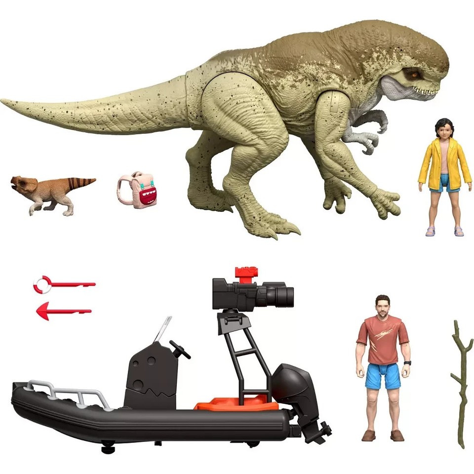 Jurassic World Rebirth Island Escape Set Distortus Rex Dino Delgado ...