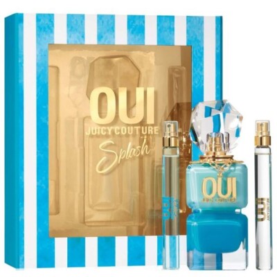 OUI SPLASH JUICY COUTURE PARFUM SPRAY 3.4 OZ + .33 OZ + OUI .33 OZ 3PC ...