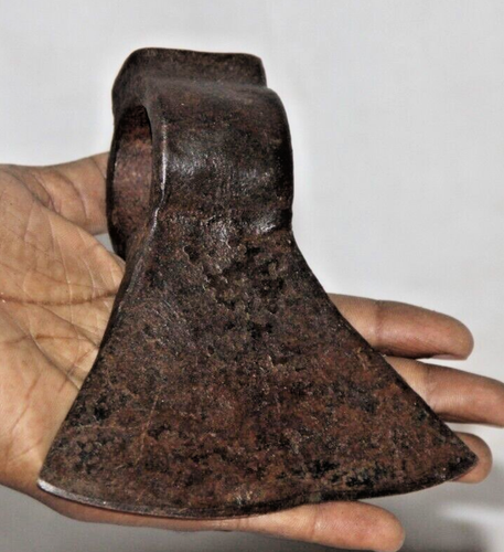 1850's Antique Hand Forged Solid Iron Axe Head Nice Shape 12743 - R0 | eBay