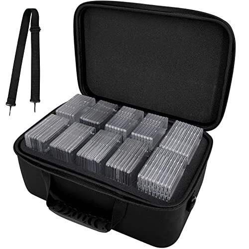 Graded Card Case Storage Box Fits for 64 Graded Sports Trading Cards ...
