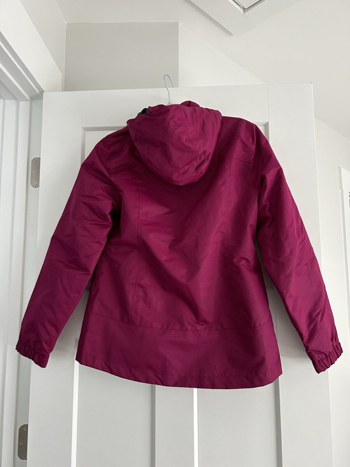 Port Authority Jacket Womens Ladies XS Magenta Berry Hood Rain Light ...