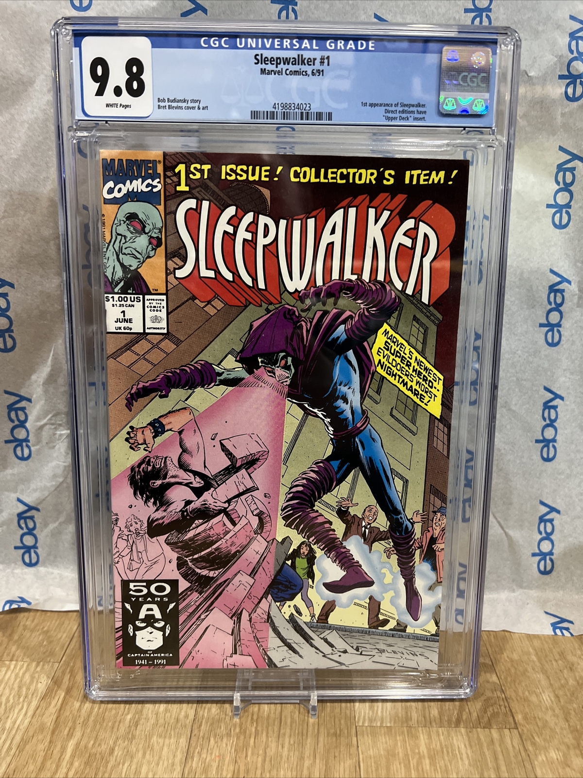 Sleepwalker 1 cgc 9.8 Marvel 1991 1st appearance of Sleepwalker WHITE ...