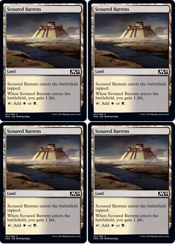 MTG - 4x SCOURED BARRENS - M20/Core Set 2020 (C) | eBay