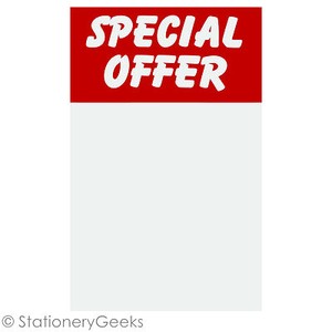 12 SPECIAL OFFER Printed Sale Card 8x5 Price Tickets Label Discount ...