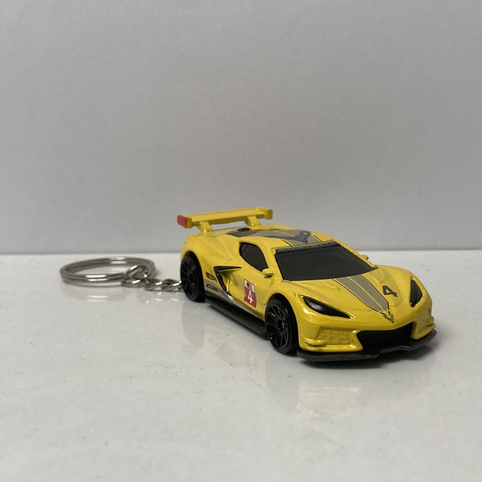 RARE KEY CHAIN YELLOW CHEVY CORVETTE C8 CUSTOM LIMITED EDITION 2020 ...