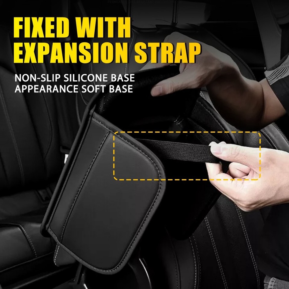 Leather Seat Armrest Cushion Protector Storage Pad For Car Interior ...