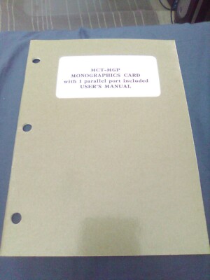 Mct-Mgp Monographics Card Manual | eBay