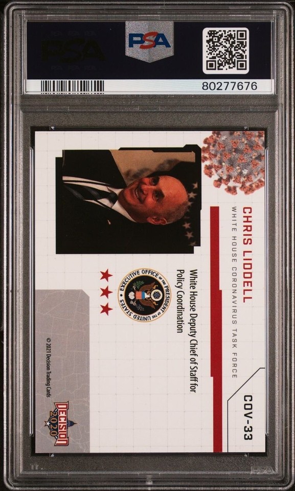 Chris Liddell 2020 Leaf Decision #COV33 Rainbow Foil #05/10 Jeff Bezos RC PSA 8 | eBay