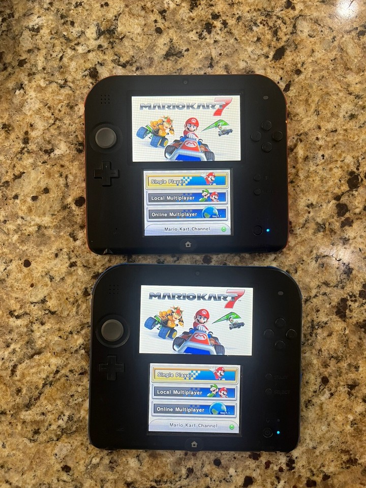 Nintendo 2DS Lot Of 2- Console Bundle w/ Charger + 8 Games | eBay