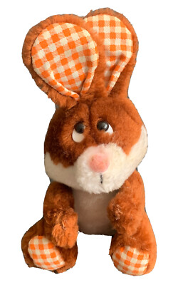 VTG 70s,80s, Wallace Berrie 6” Plush Bunny Rabbit Stuffed Animal Toy ...
