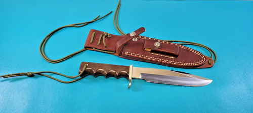 Randall Knives Model 14 Attack Knife Finger Groove Micarta + Sheath 14-7-1/2" | eBay