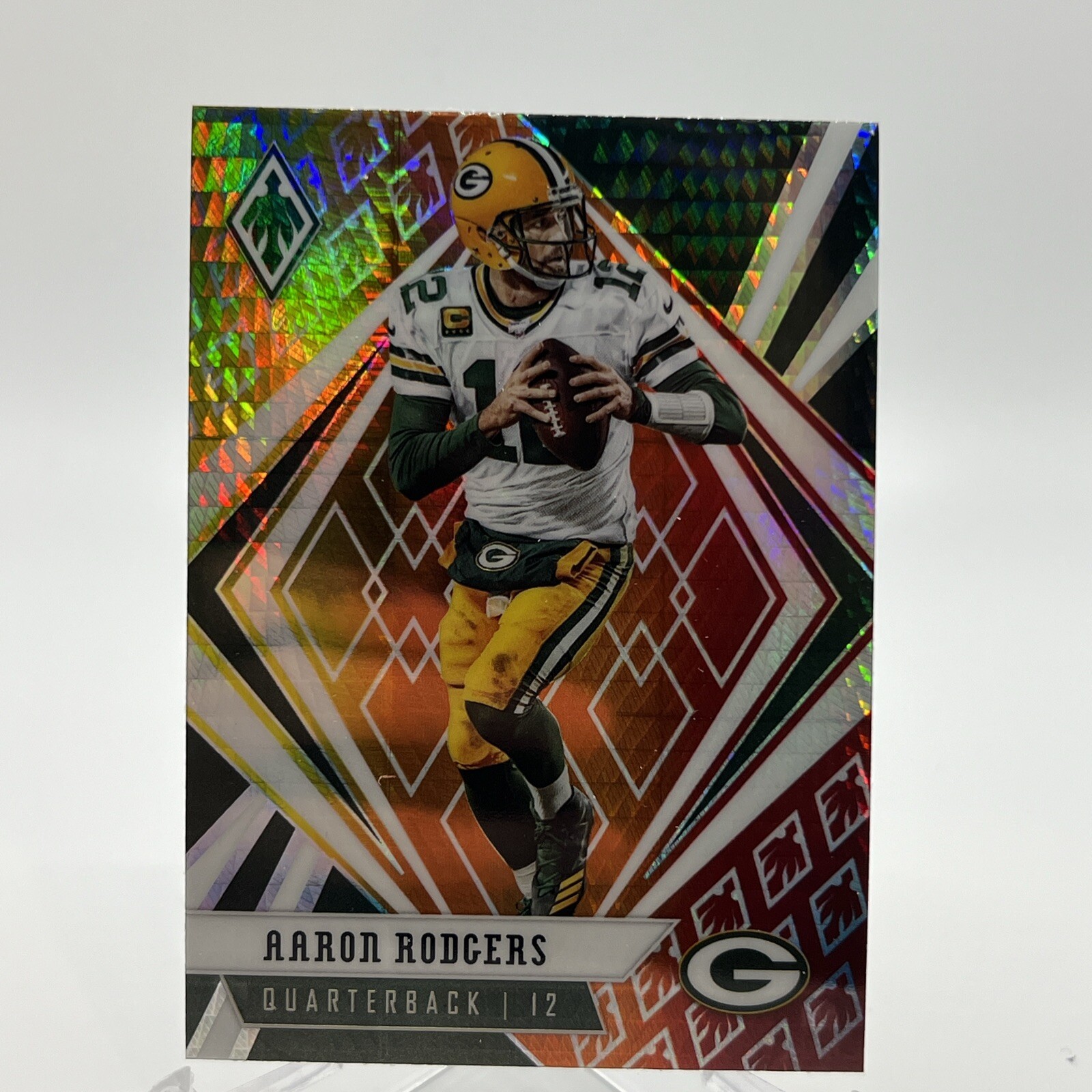 2020 Panini Phoenix Fire Burst Aaron Rodgers #19 Green Bay Packers | eBay