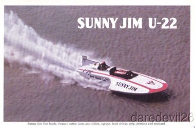 1970's Sunny Jim U-22 Hydroplane APBA Thinstock Hero Card | eBay