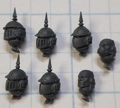 30K Space Marine Bits Mark III Tactical Squad Iron Armor Helmet & Bare ...