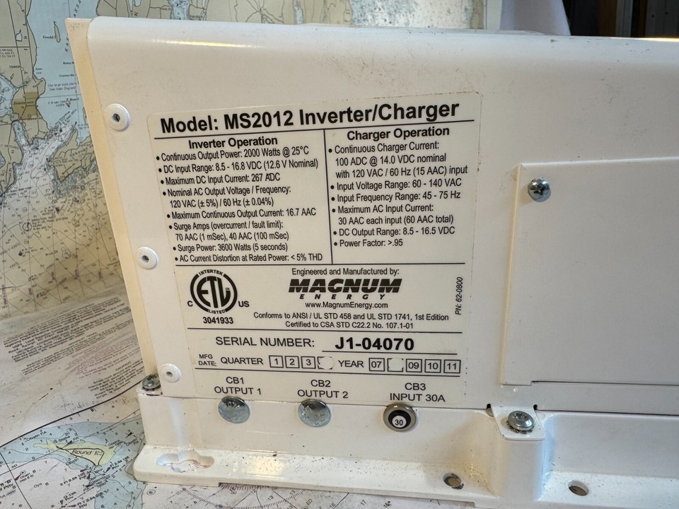 Magnum Magnasine MS2012 Inverter Charger, 2000WATT, 100AMPs | eBay