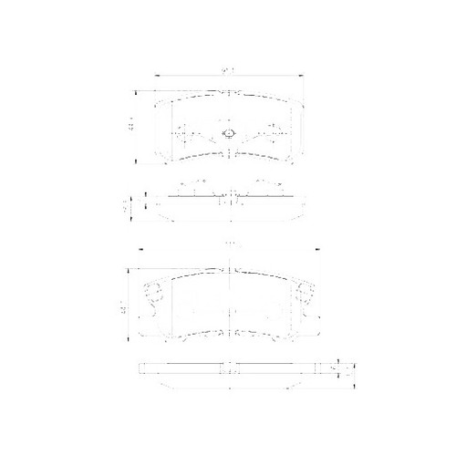 Kit Brake Pads, Disc Brake PP824NP 51-05-505P BP5531 2358202 MR510544 ...