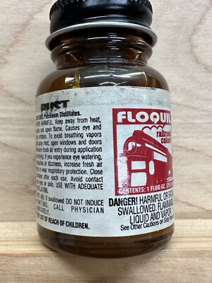 FLOQUIL 1 OZ. VTG FORMULA NOS MODEL RAIL ROAD COLORS Dirt | eBay